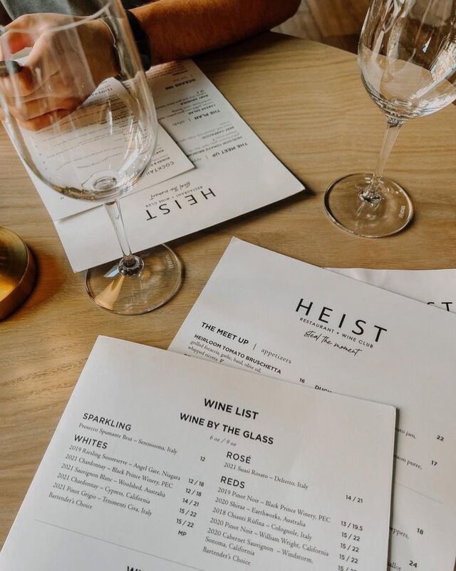 Steal the Moment | HEIST RESTAURANT + WINE CLUB