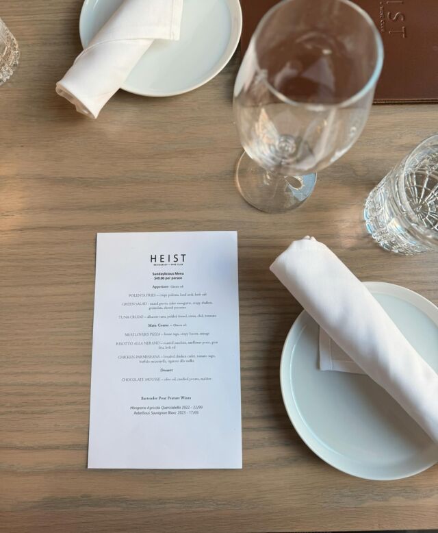 Steal the Moment | HEIST RESTAURANT + WINE CLUB